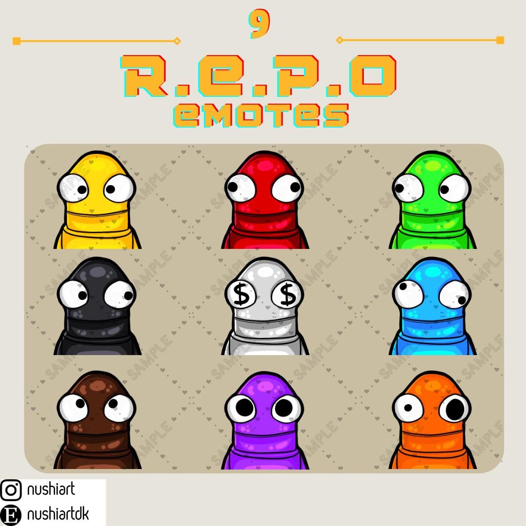REPO Robot Emote for Twitch Discord R.E.P.O - Etsy