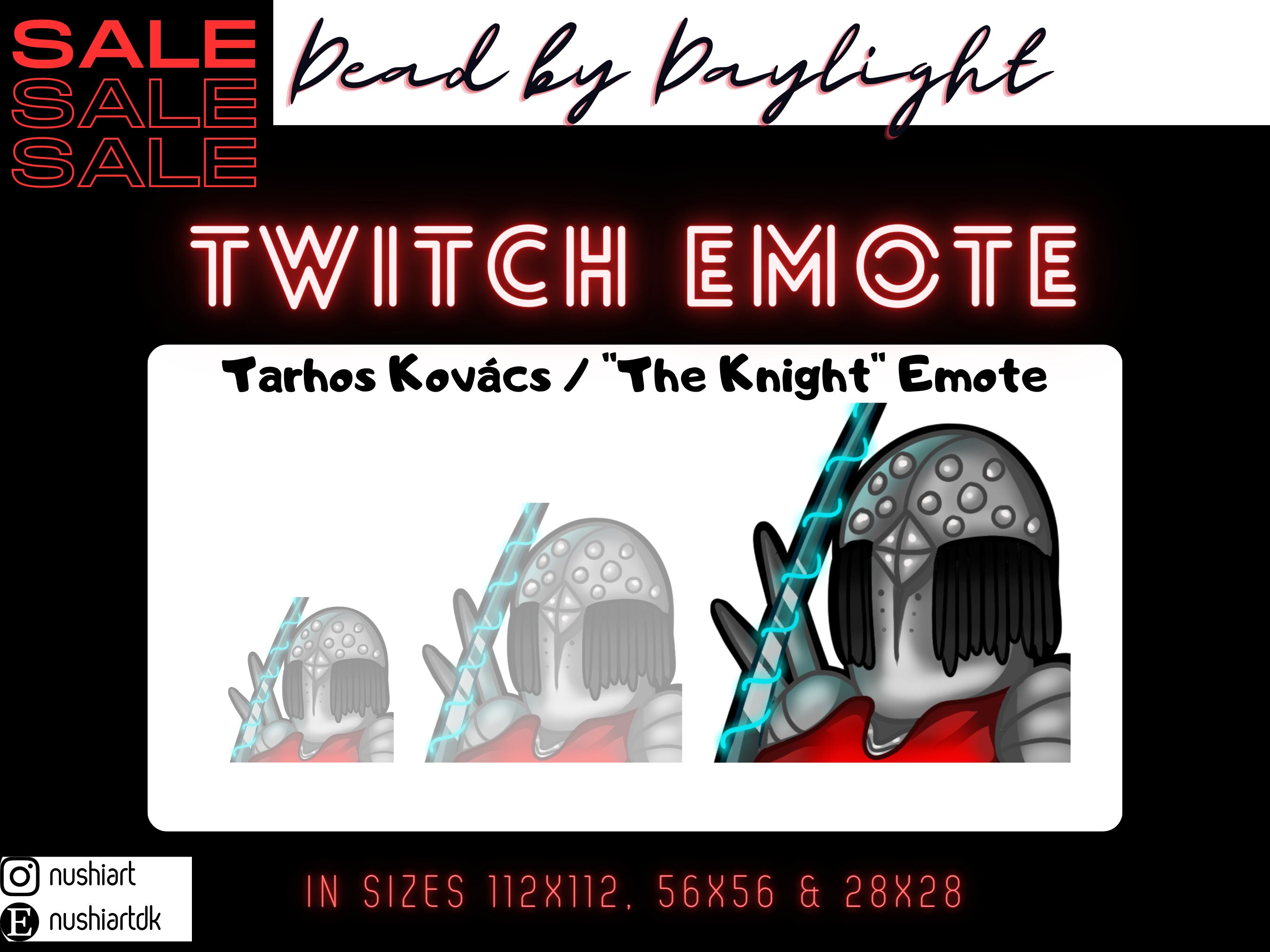 The Knight Emote Dead by Daylight Killer Tarhos Kovács - Etsy