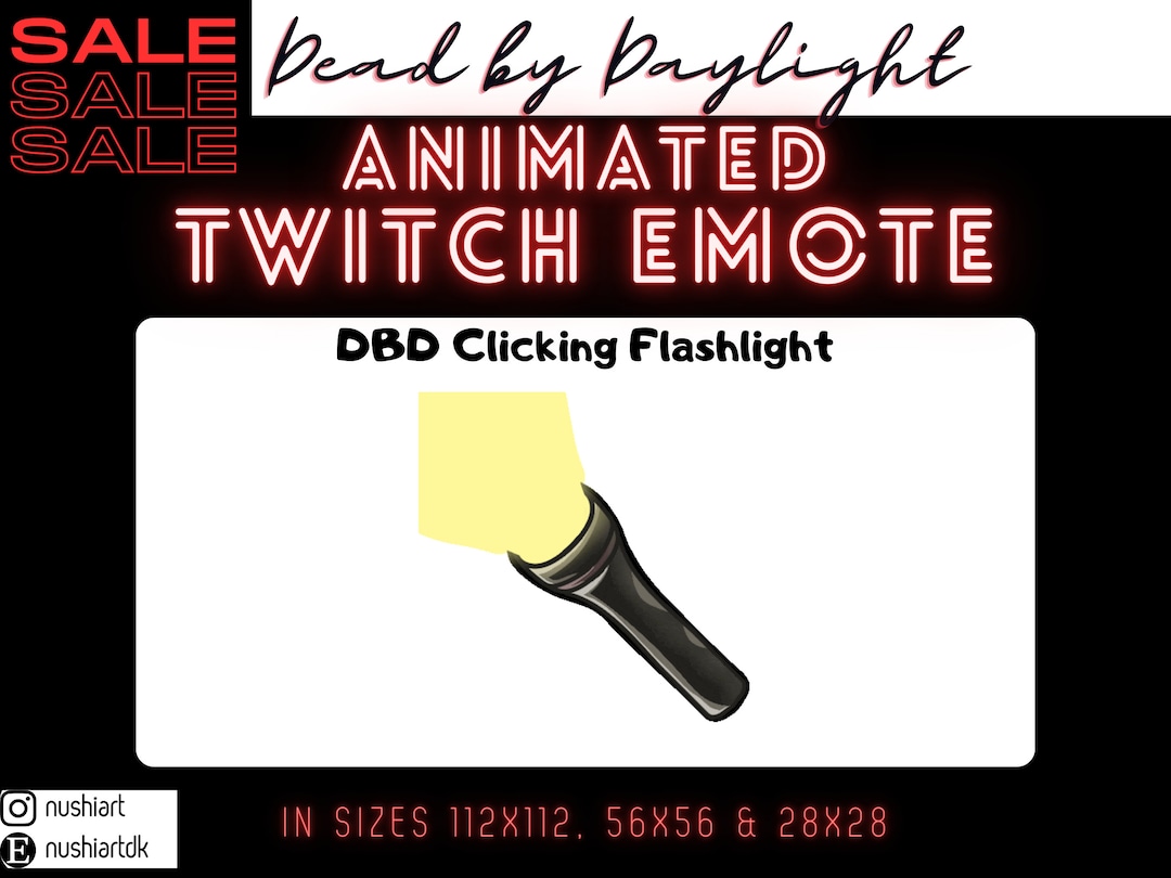 ANIMATED FLASHLIGHT EMOTE | Dead by Daylight | Twitch Emote | Dbd ...