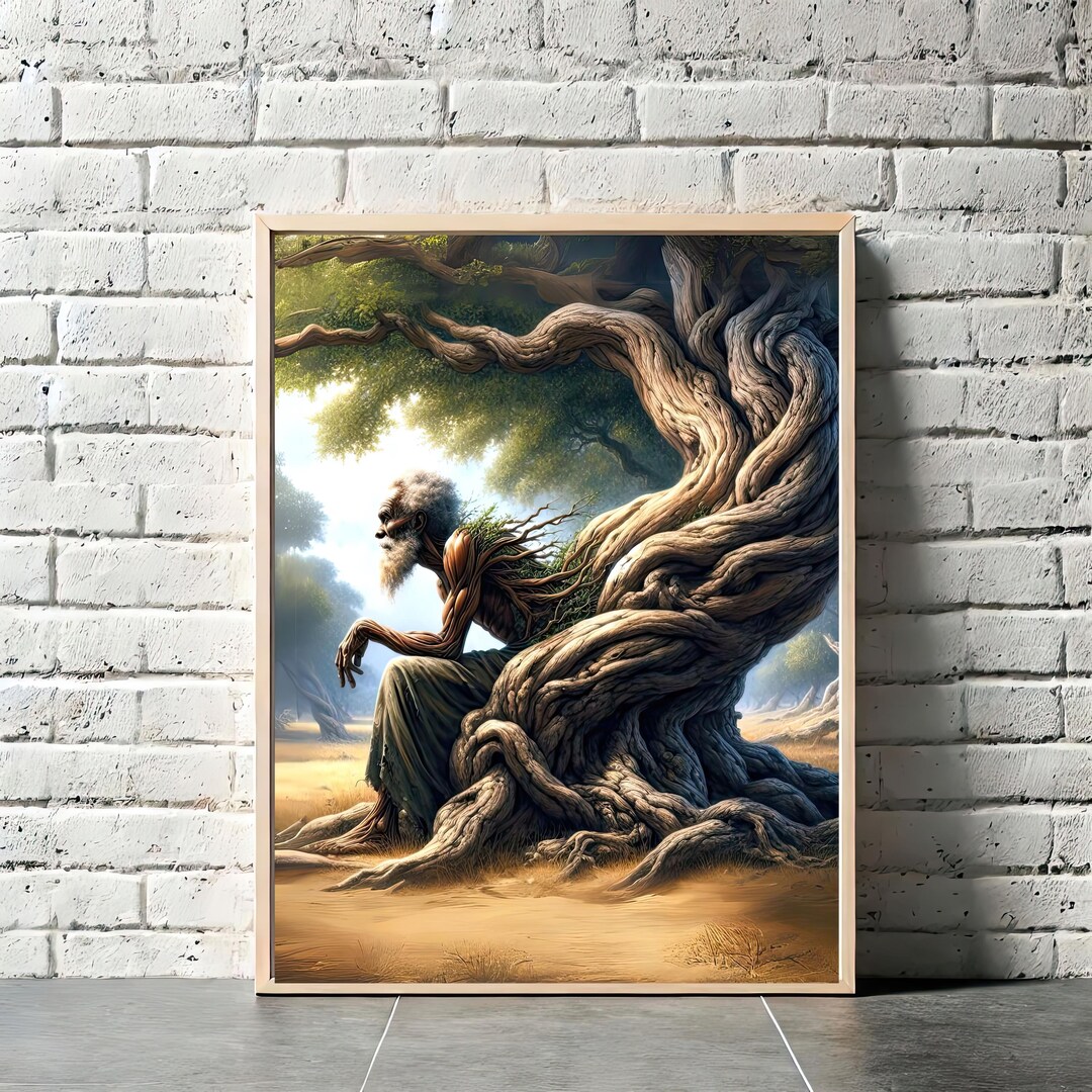 Ancient Tree Guardian Fantasy Art Print Available in Multiple Sizes ...
