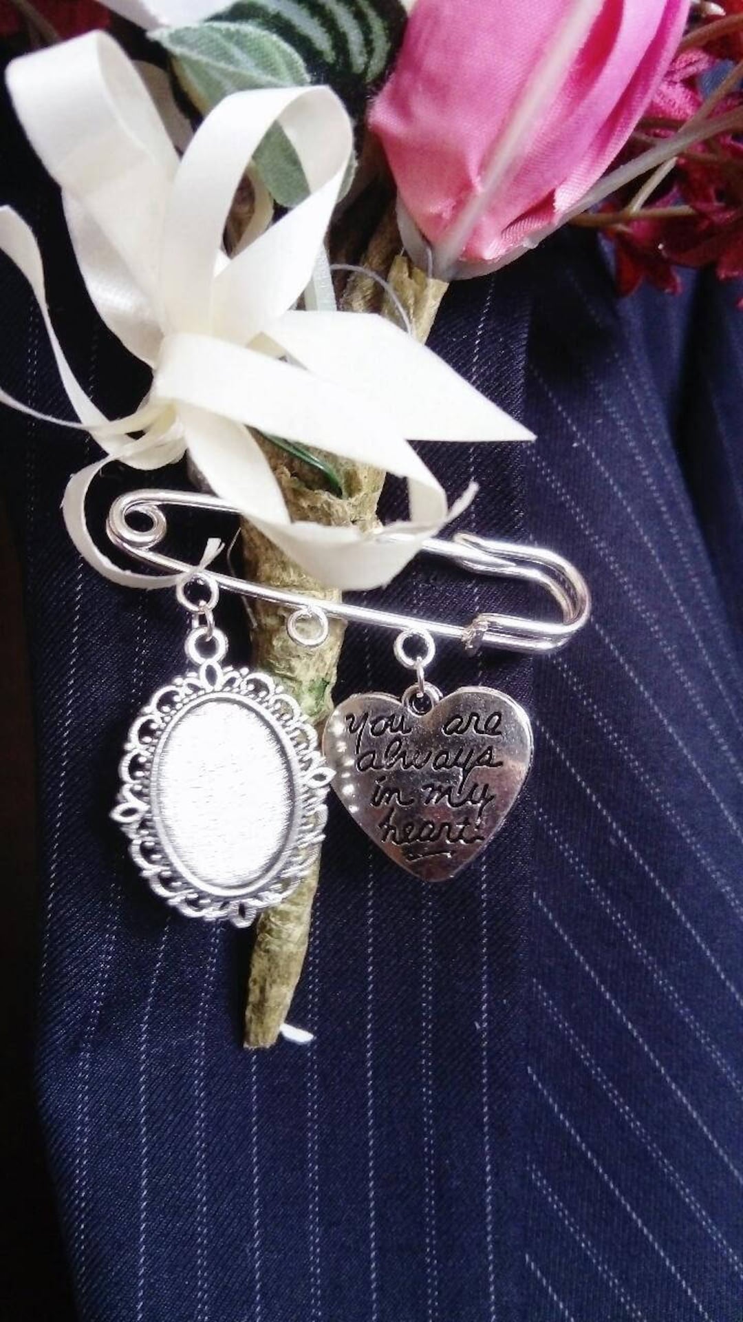 New Bride/groom Handmade Buttonhole, Bouquet, Lapel, Garter Cameo ...