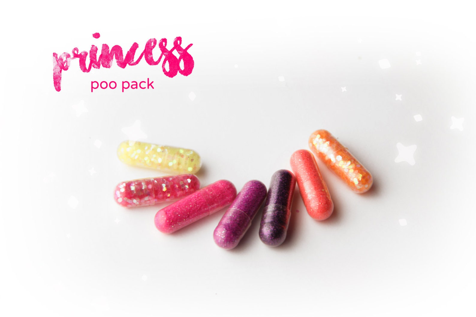 Cinderly Glitter Pills - Etsy