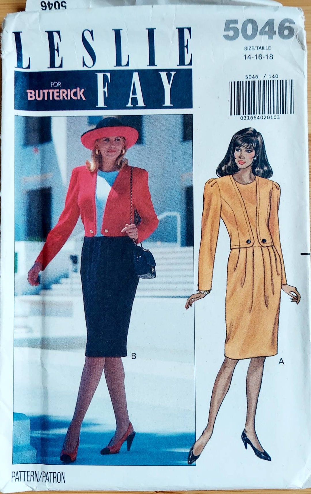 Butterick 5046 Leslie Fay Dress - Etsy