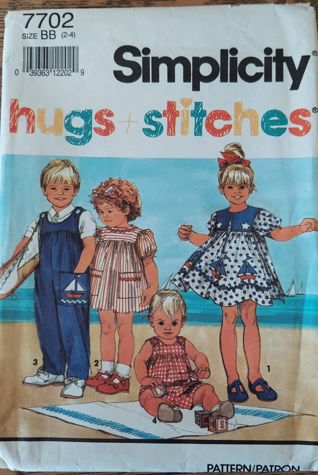 Simplicity 7702 Hugs and Stitches Toddler Overalls and Dress - Etsy