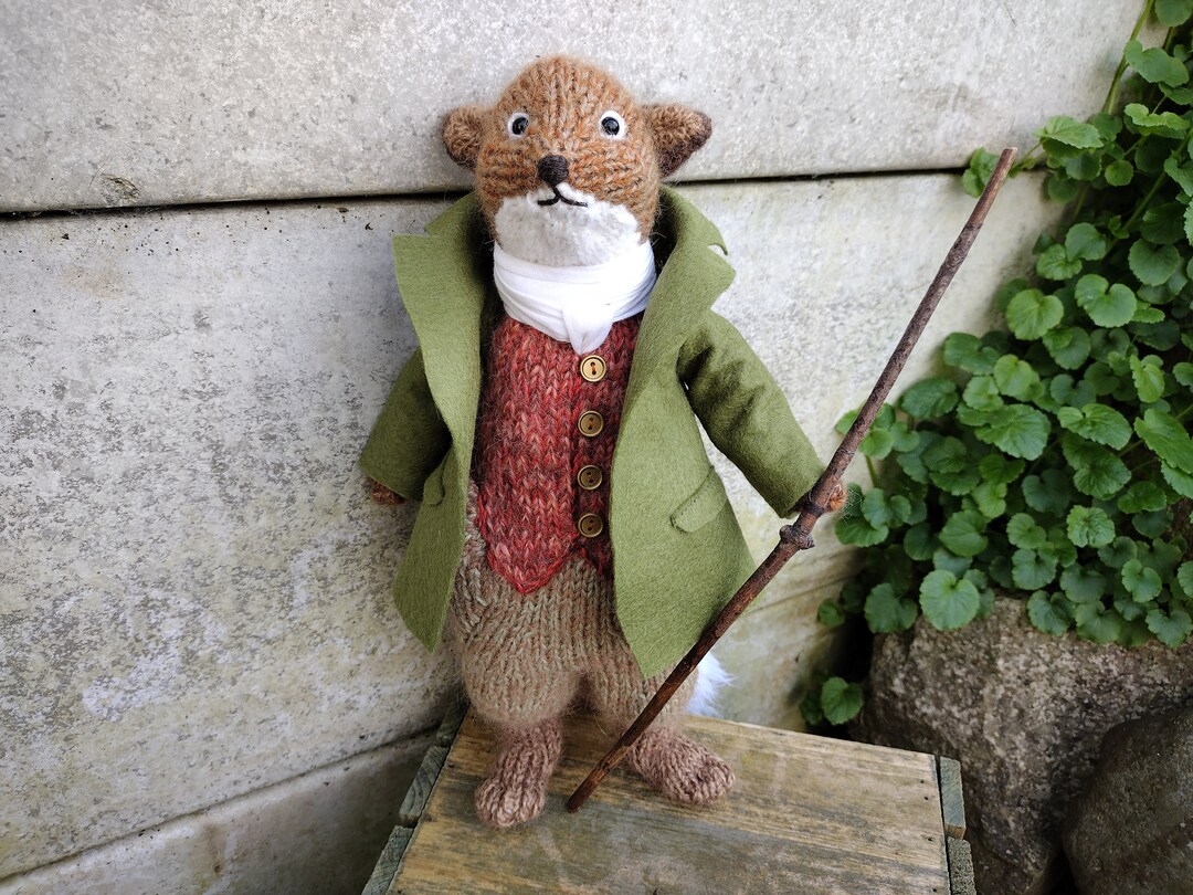 Mrtod, Dotpebblesknits Knitted Mr Tod, Knitted Animal - Etsy