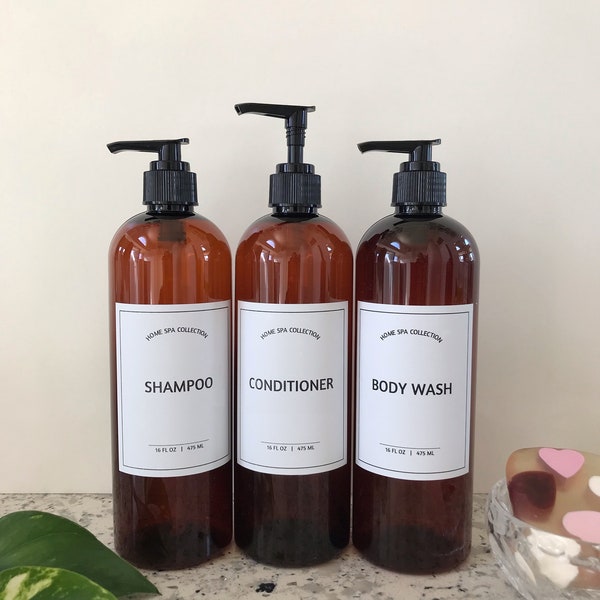 Shampoo Bottles - Etsy