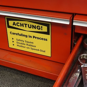 Achtung! Tap Chart Stickers - Etsy