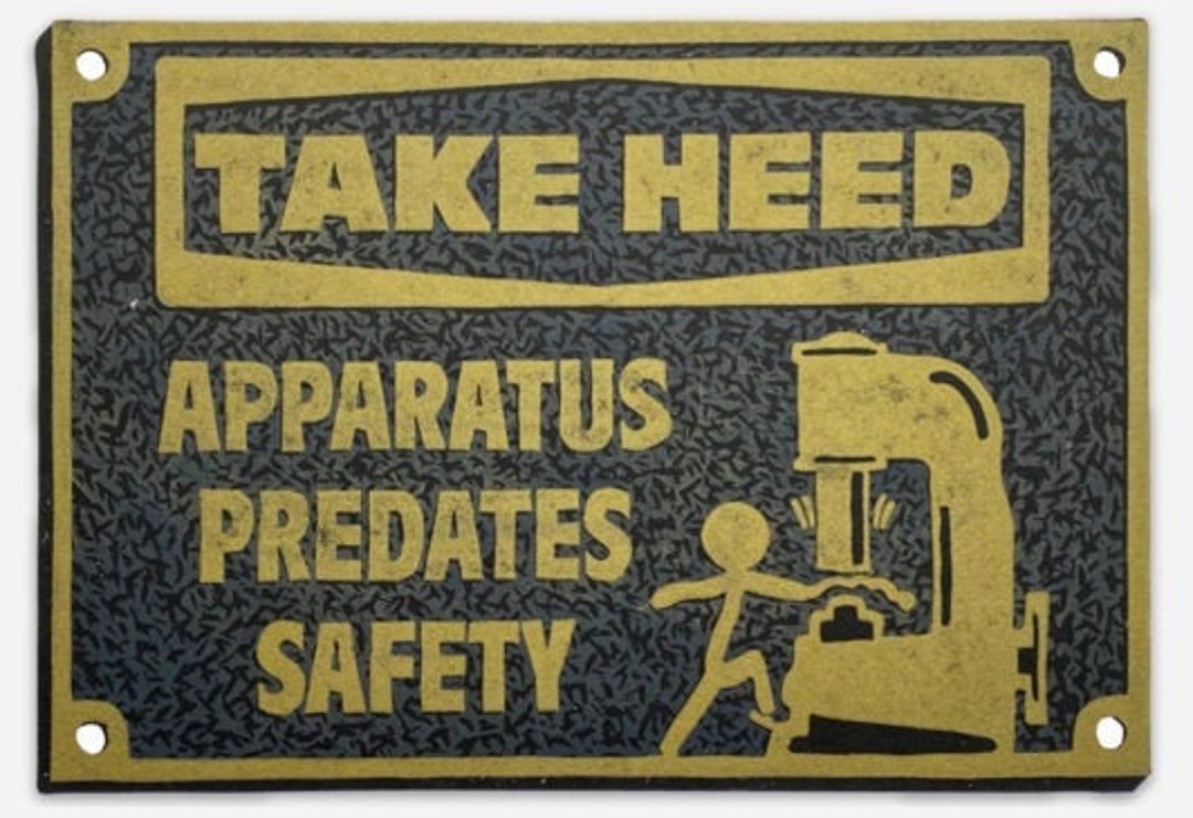 Take Heed! (antique Warning Label) - Etsy