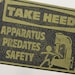 Take Heed! (antique Warning Label) - Etsy