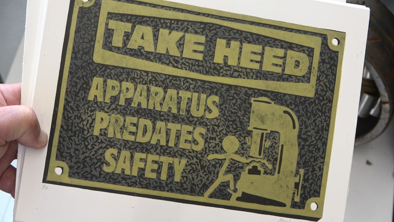 Take Heed! (antique Warning Label) - Etsy