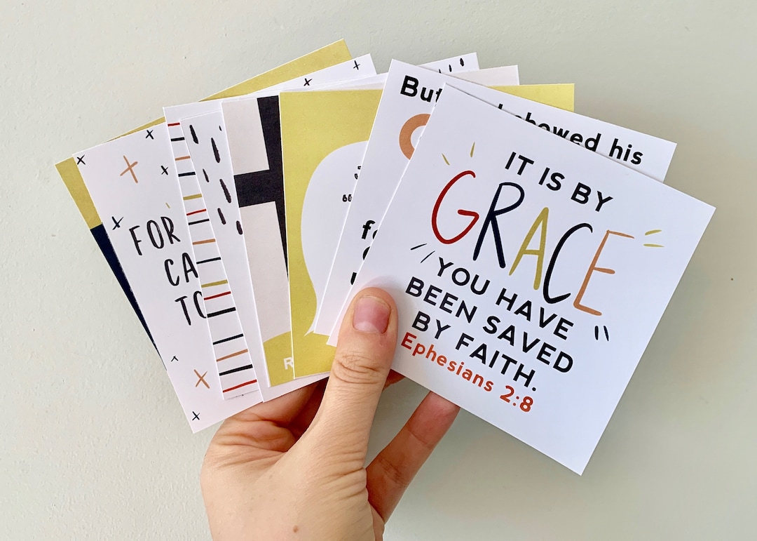 Gospel Scripture Cards for Kids: Bible Verse Memory Set (instant ...