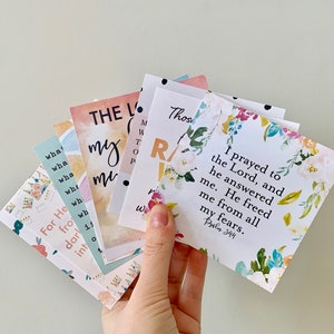 Watercolor Scripture Cards, Set of 8, Verses About Light and Hope ...