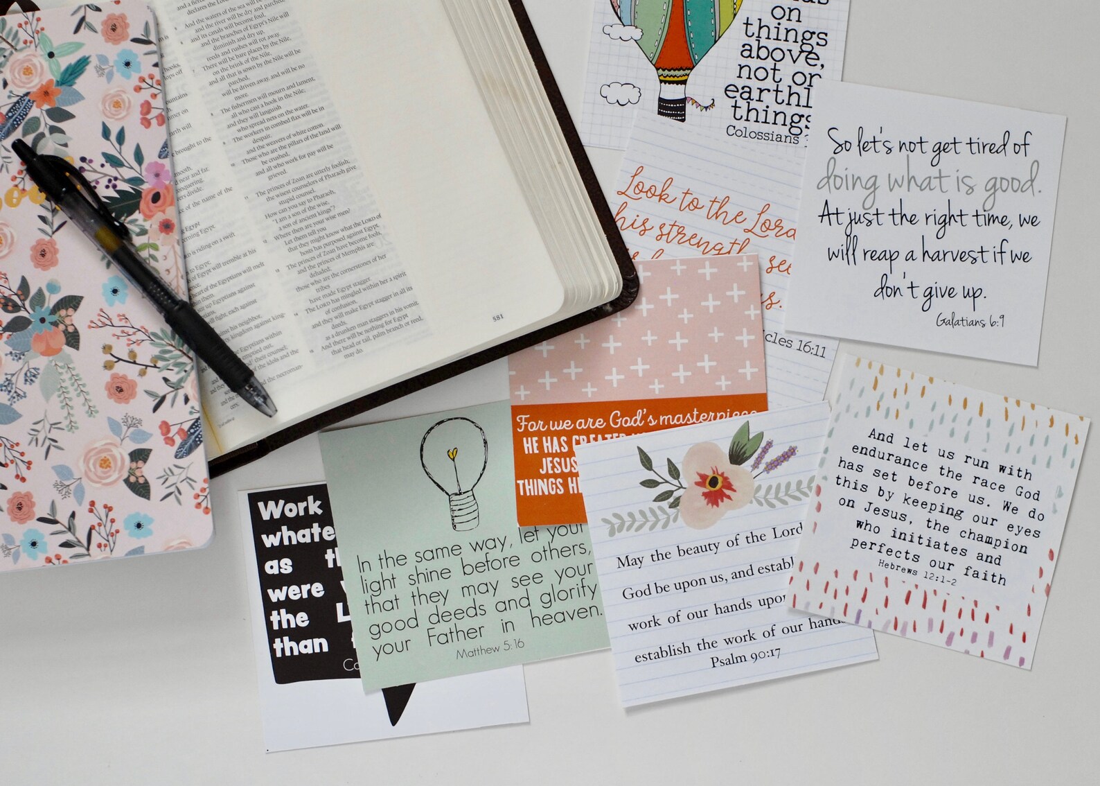 Bible Verse Cards Scripture Cards Bundle 1 Set of 32 | Etsy