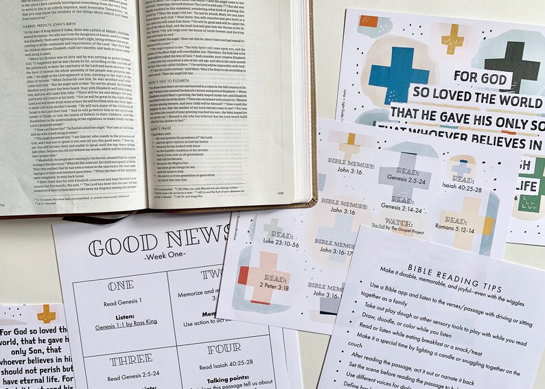 Bible Reading Plan and Calendar for Families Bible Reading | Etsy