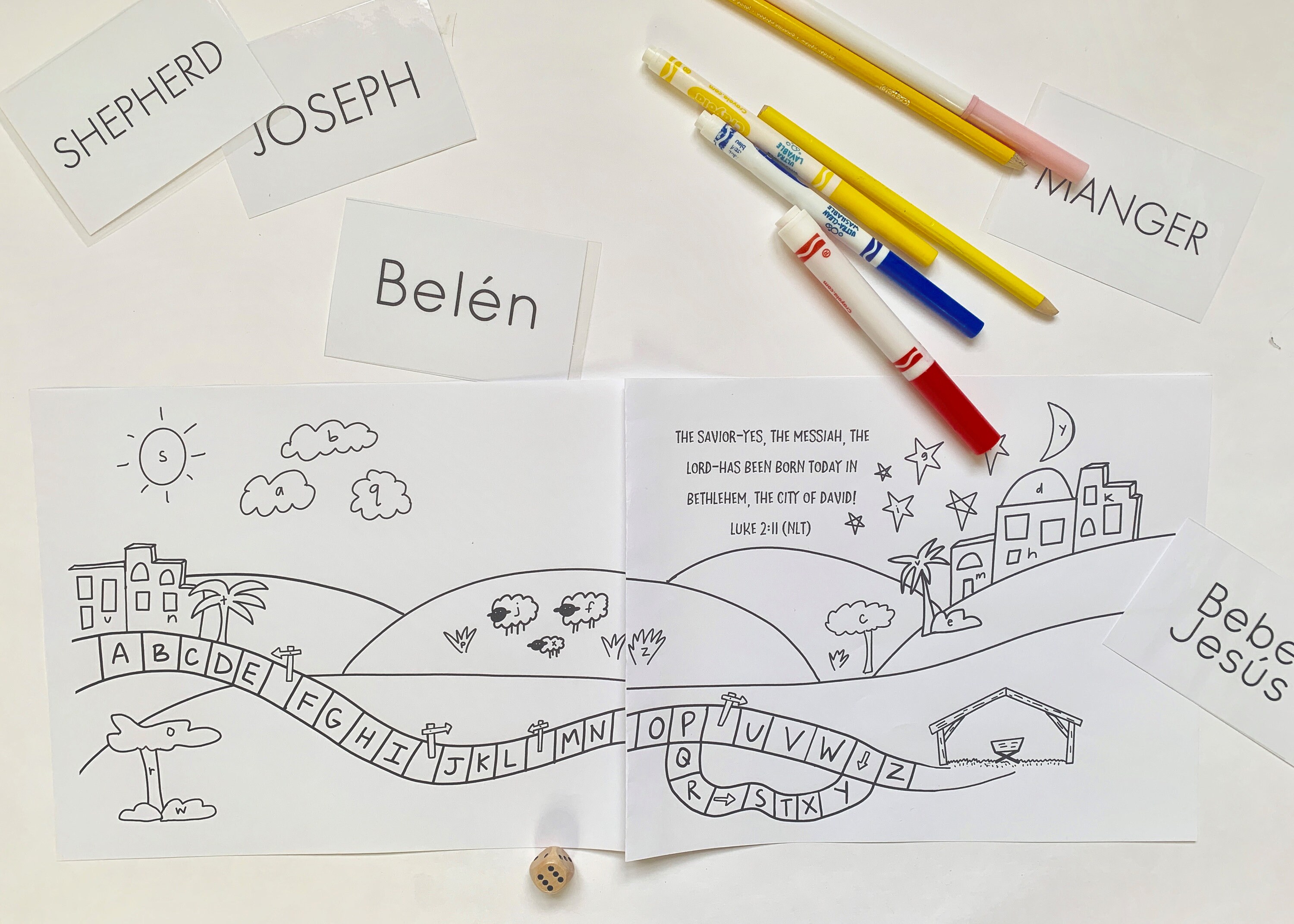 Christmas Learning Game Pack — Color + Kindness