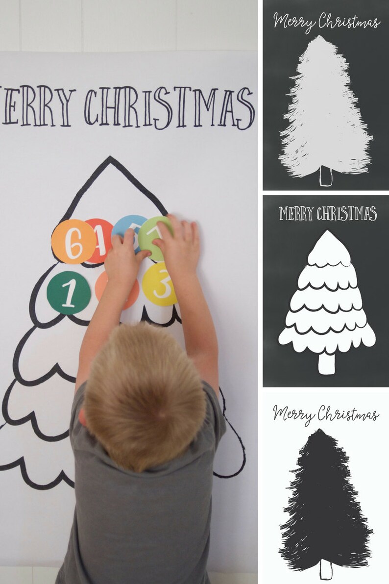 Advent and Christmas Countdown Calendar and Activity Kit - Etsy