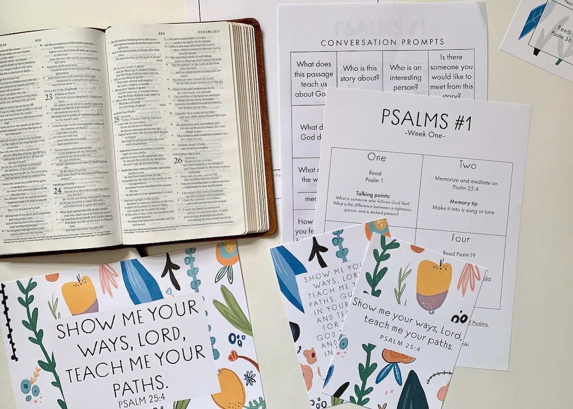 Bible Reading Plan and Calendar for Families Devotional | Etsy