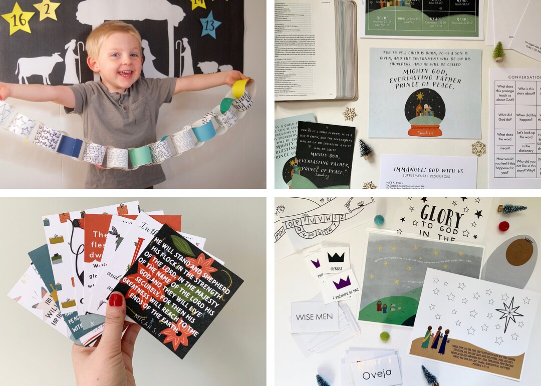 Christmas Bundle, Advent Activities for Kids, Christmas Scripture Cards ...