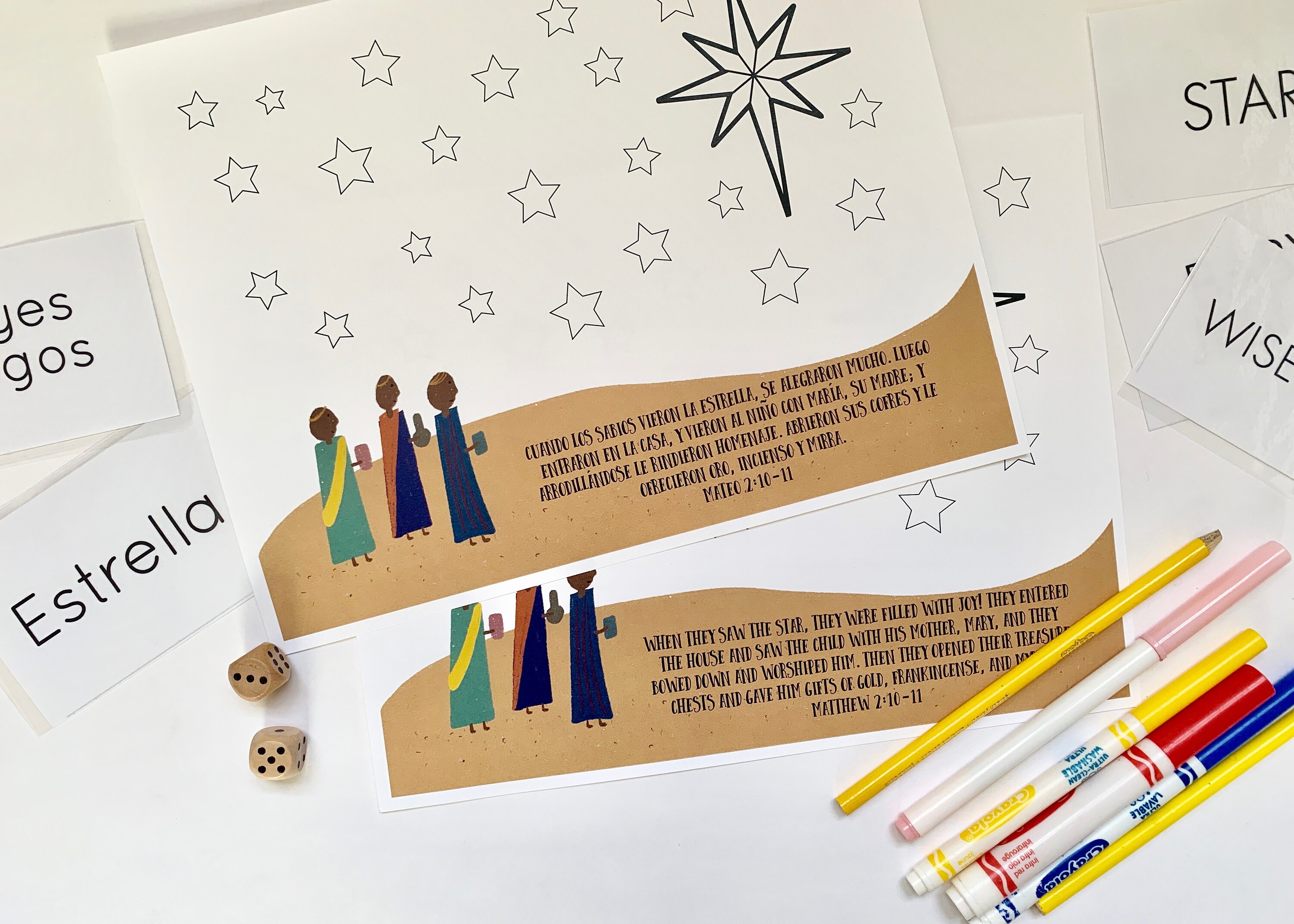 Christmas Learning Game Pack for Kids English/spanish - Etsy