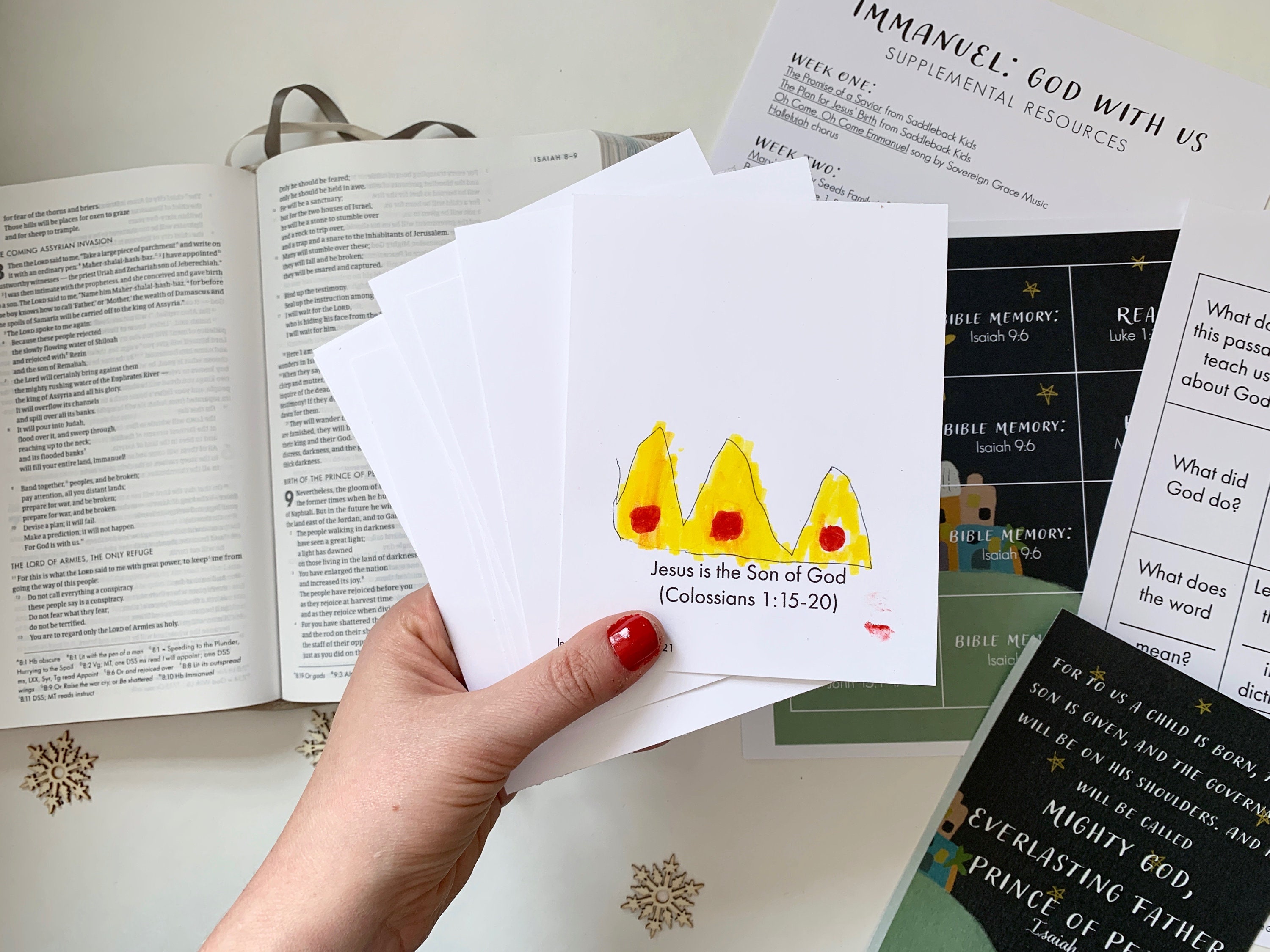 Christmas Bundle, Advent Activities for Kids, Christmas Scripture Cards ...