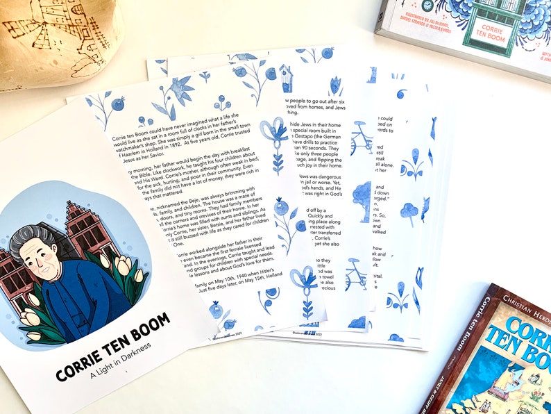 Corrie Ten Boom Biography Unit WW2 Christian Biography - Etsy