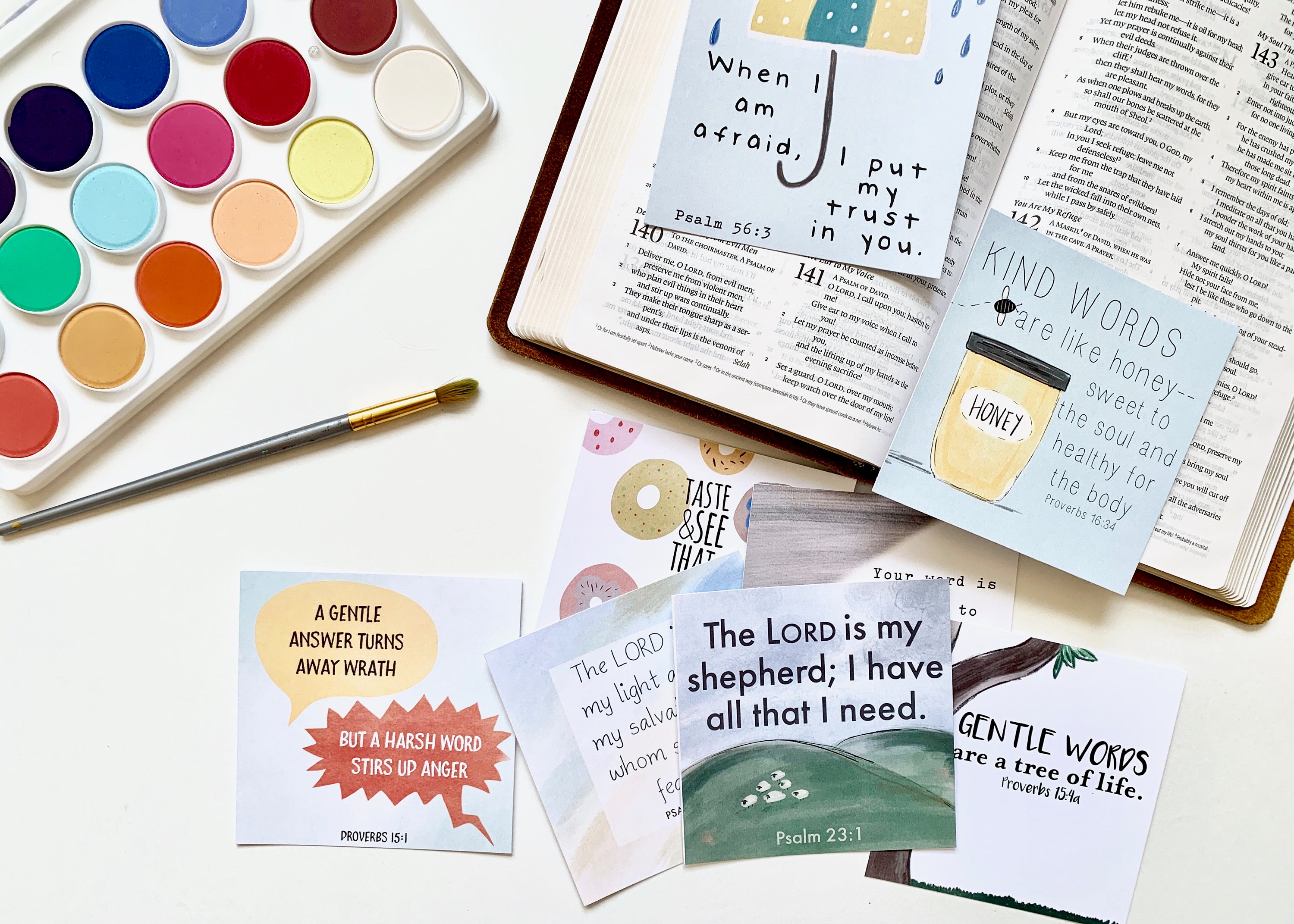 Kids Bible Verse Cards, Scripture cards for kids, Memorization cards ...