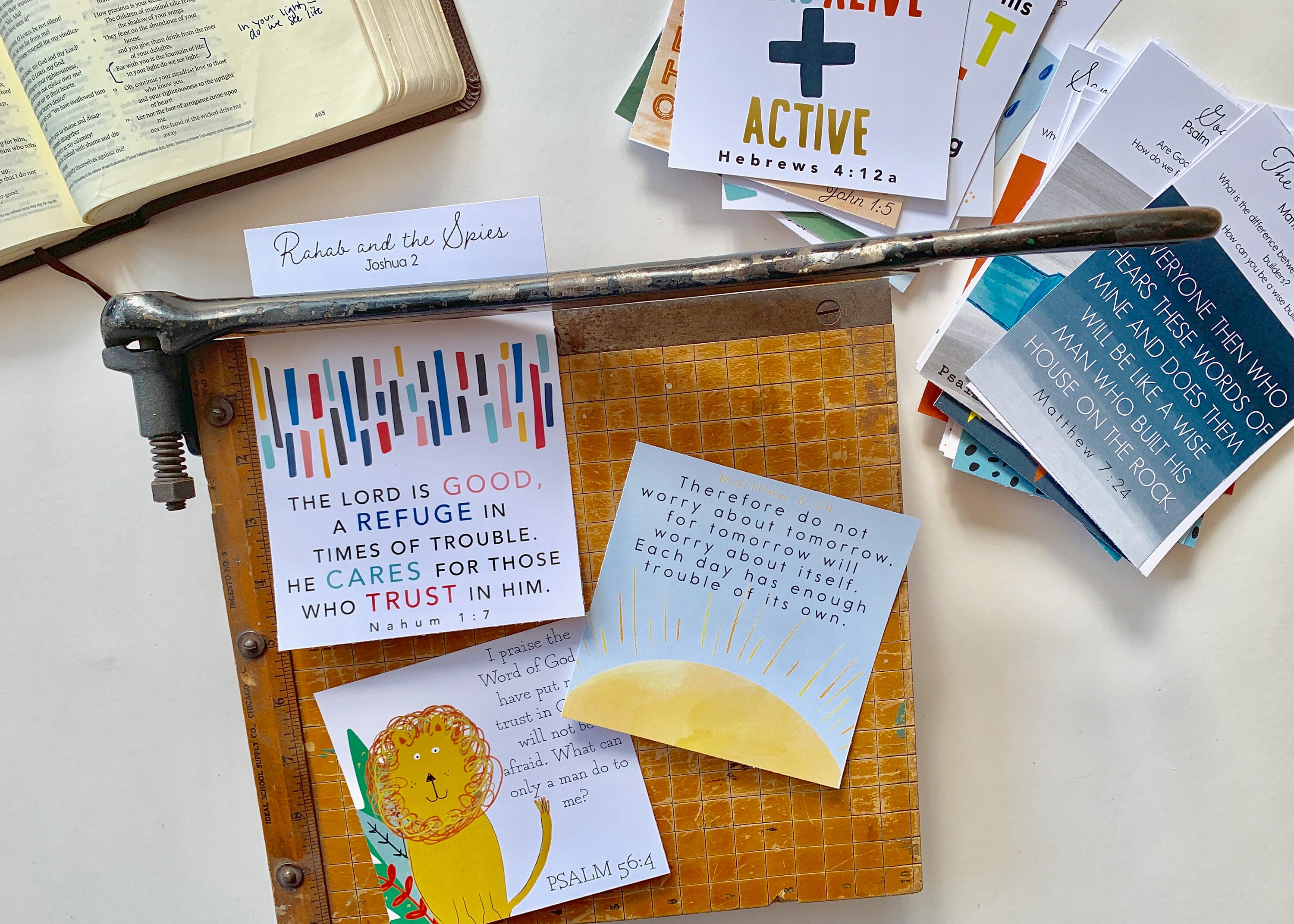 Bible Devotional Cards for Kids — Color + Kindness