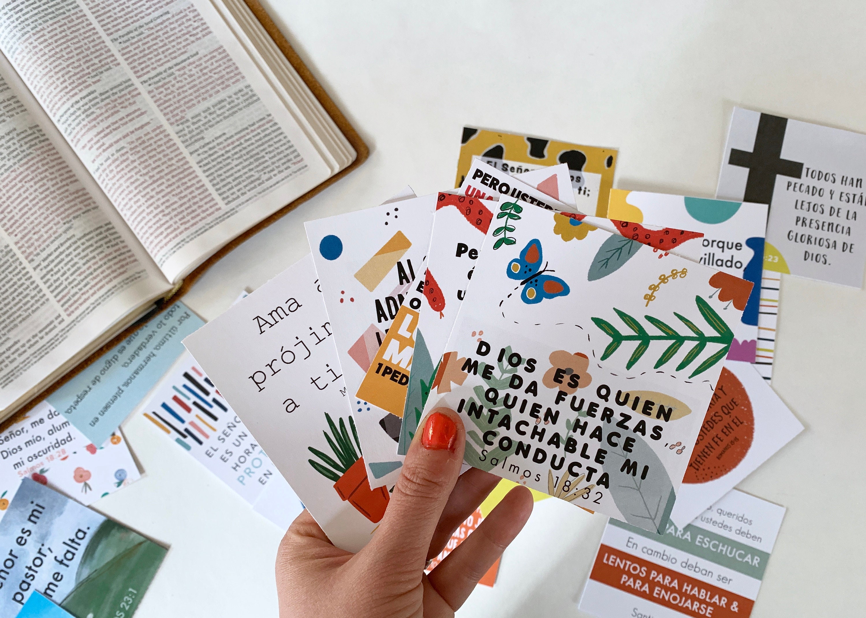 Spanish Scripture Cards: Bible Verse Memorization (digital Download) - Etsy
