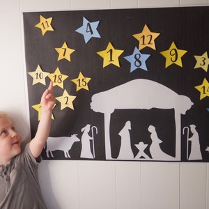 Advent and Christmas Countdown Calendar and Activity Kit, Nativity ...