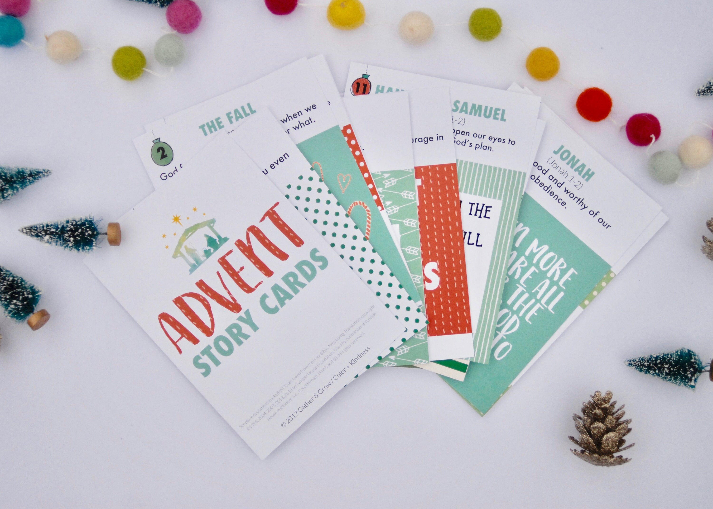 Advent Story Cards — Color + Kindness