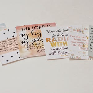 Watercolor Scripture Cards, Set of 8, Verses About Light and Hope ...