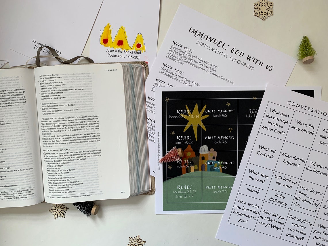 Christmas Bundle, Advent Activities for Kids, Christmas Scripture Cards ...