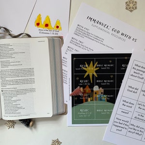 Christmas Bundle, Advent Activities for Kids, Christmas Scripture Cards ...