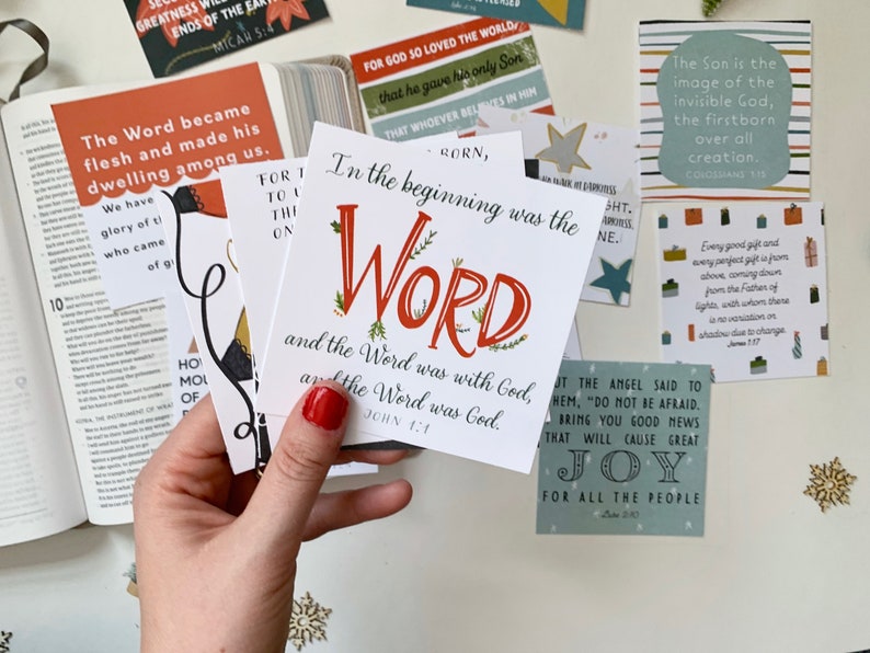 Christmas Bundle, Advent Activities for Kids, Christmas Scripture Cards ...