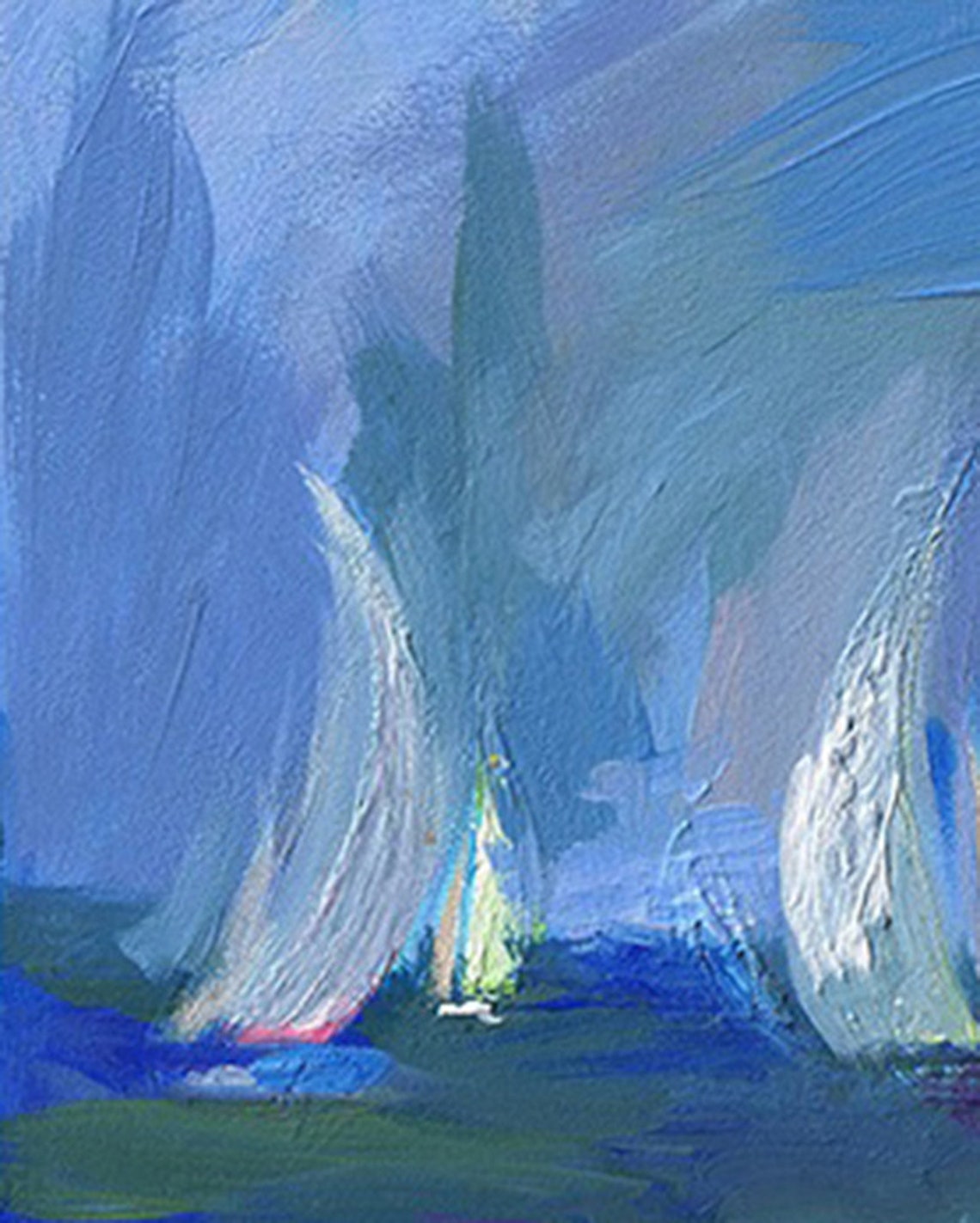 Blue Sails Print - Etsy