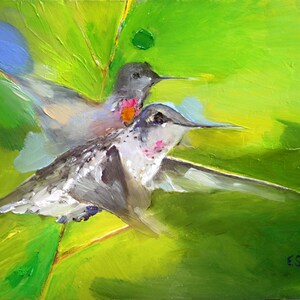 Duet Hummingbird Print - Etsy