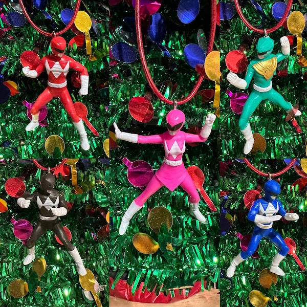 Green Power Ranger Christmas Ornament - Etsy