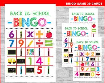 Printable Summer Bingo 30 Cards printable Summer Bingo Game | Etsy
