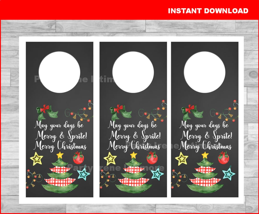 Printable Christmas Sprite Gift Tags - Sprite Bottle Tags - May Your ...