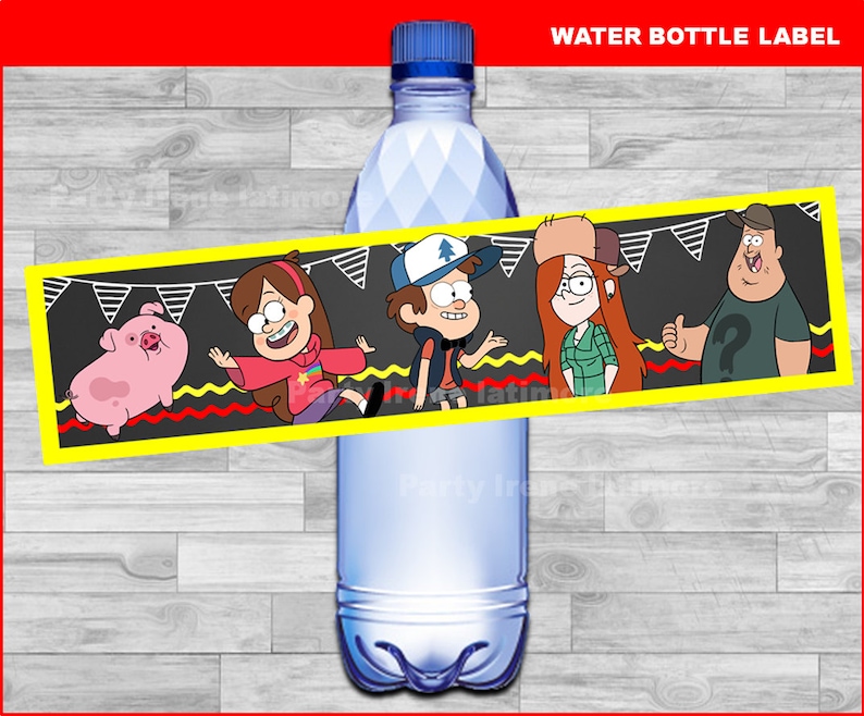 Gravity Falls Water Bottle Labels Instant Download, Gravity Falls ...