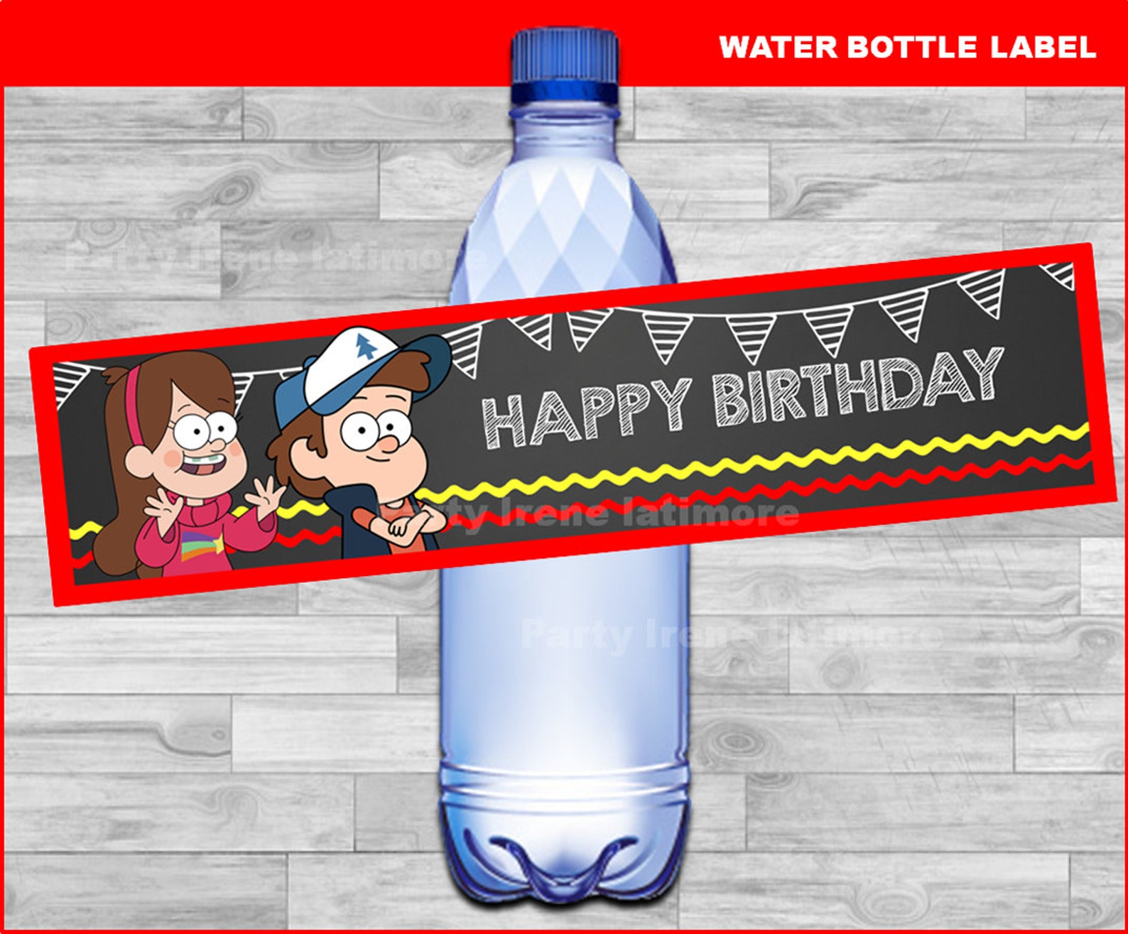Gravity Falls Water Bottle Labels Instant Download, Gravity Falls ...