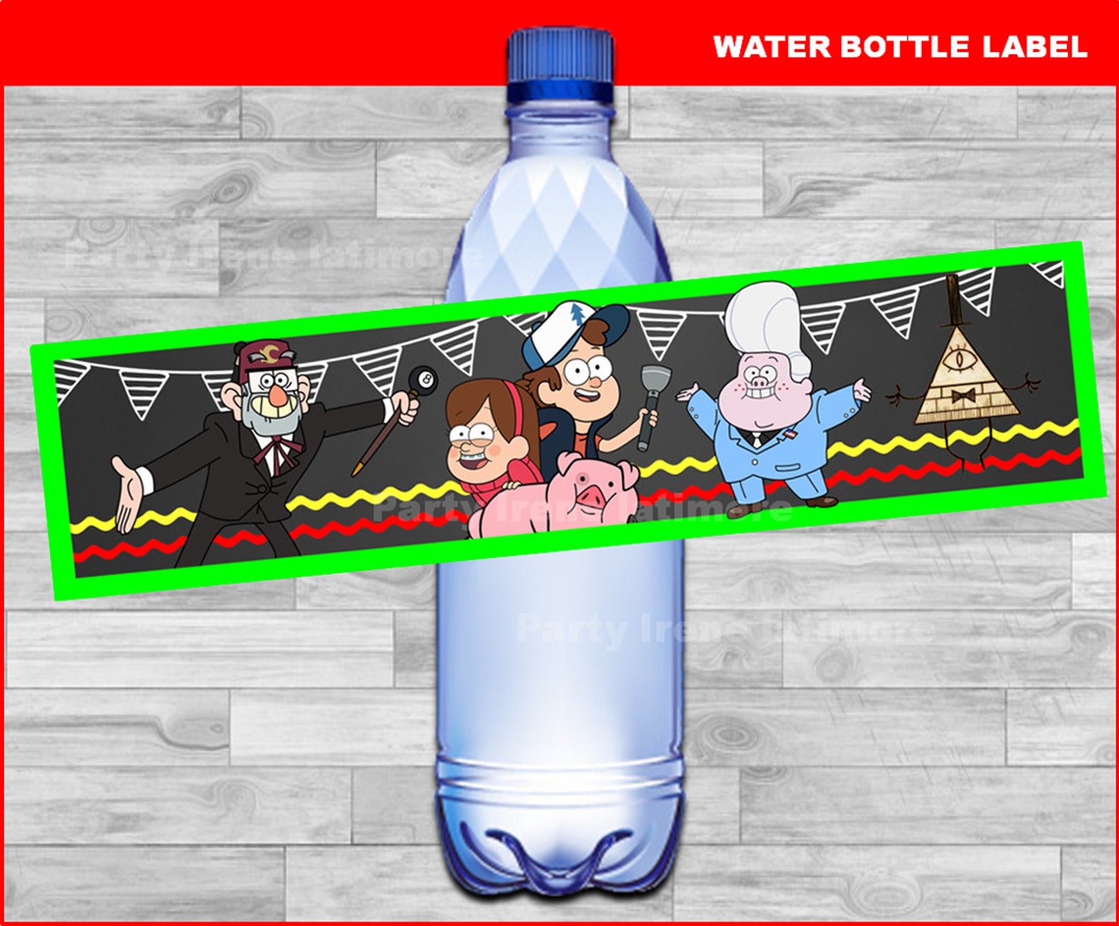 Gravity Falls Water Bottle Labels Instant Download, Gravity Falls ...