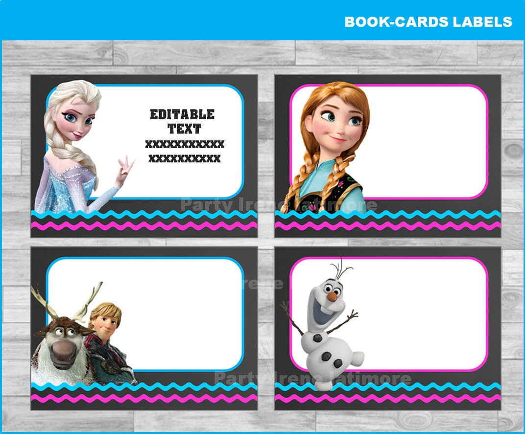 Frozen School label name label name tag sticker Back To | Etsy