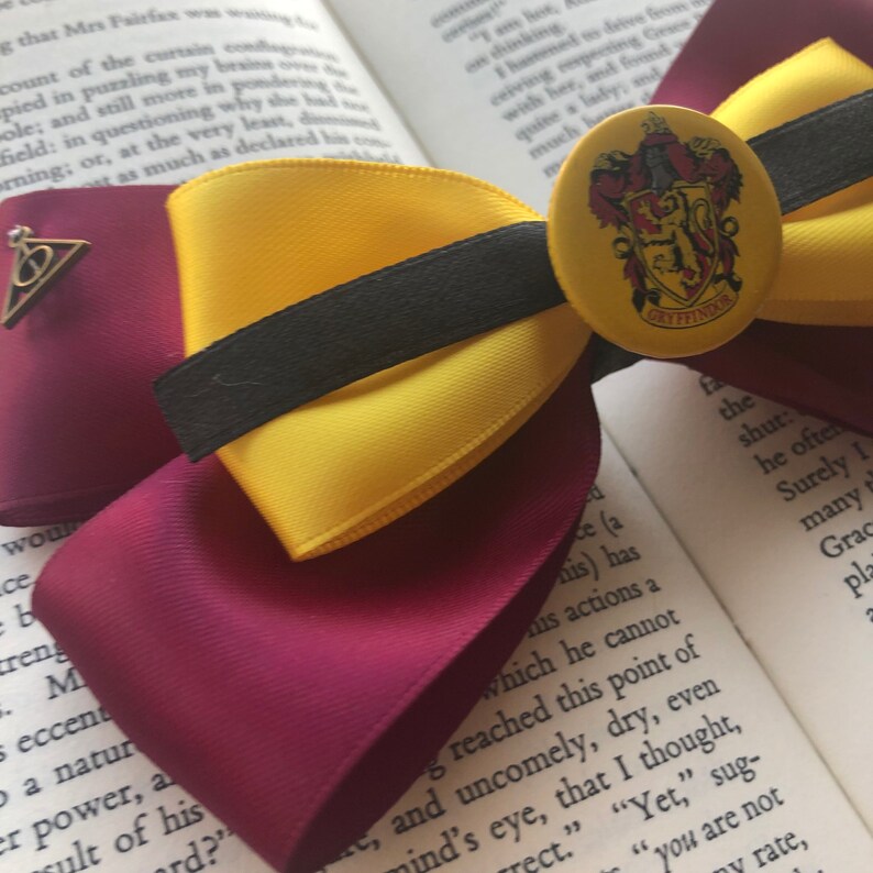 Hogwarts House Hair Bow- Harry Potter Hair Bow- Harry Potter- Hair Bow ...