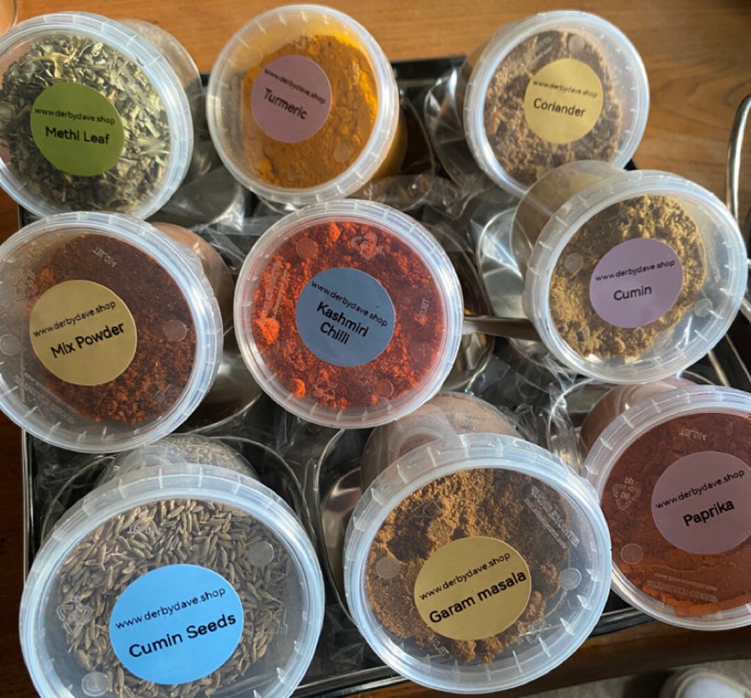 Complete Indian Spice Kit or Dabba Refill - Etsy UK