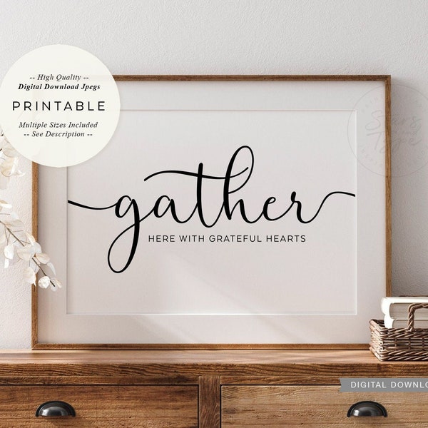 Gather Sign - Etsy