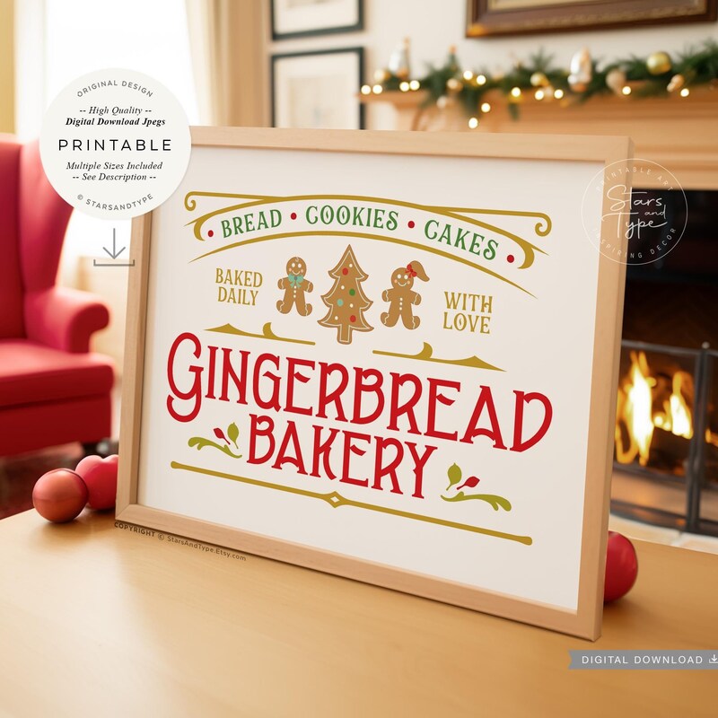 Christmas Bakery Sign - Etsy