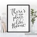 There's No Place Like Home PRINTABLE Wall Art Home | Etsy
