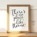 There's No Place Like Home PRINTABLE Wall Art Home | Etsy