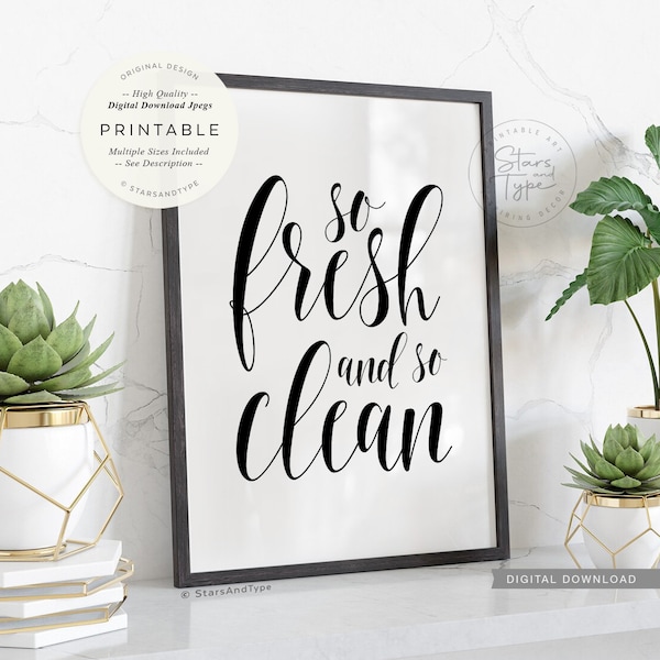 So Fresh so Clean - Etsy
